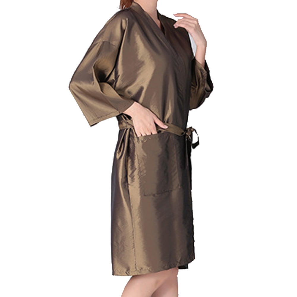 Salon Client Gown Robes Cape Hair Salon Hair Cutting Smock for Clients Kimono Style - Walmart.com