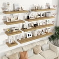 12 Inch Deep Floating Shelves 36 inch Long, 2 Inch Thick Wall Shelves ...