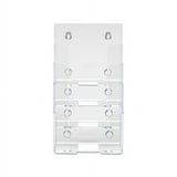 4-Compartment DocuHolder Booklet Size, 6.88w x 6.25d x 10h, Clear - Walmart.com