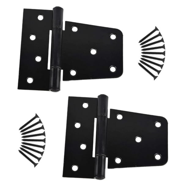 jifeng 2 Pieces Heavy Duty Gate Hinges Barn Hinges for Cabinets Tool ...
