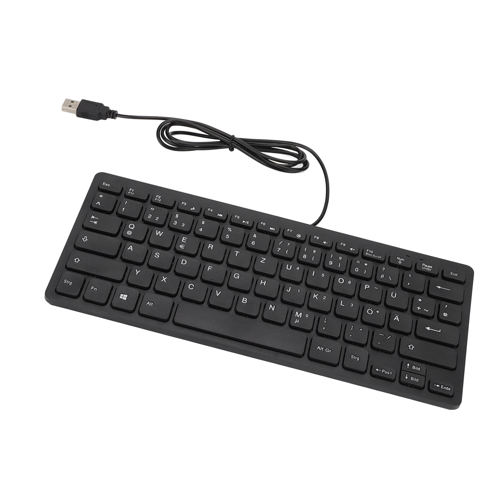 Wired Keyboard, Universal USB Keyboard Plug And Play Mute Ultra Thin 78 ...