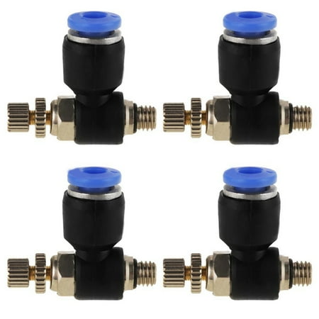 Pneumatic Connector, SL4-M5 OD 4mm Pneumatic Quick Connector, Pneumatic ...