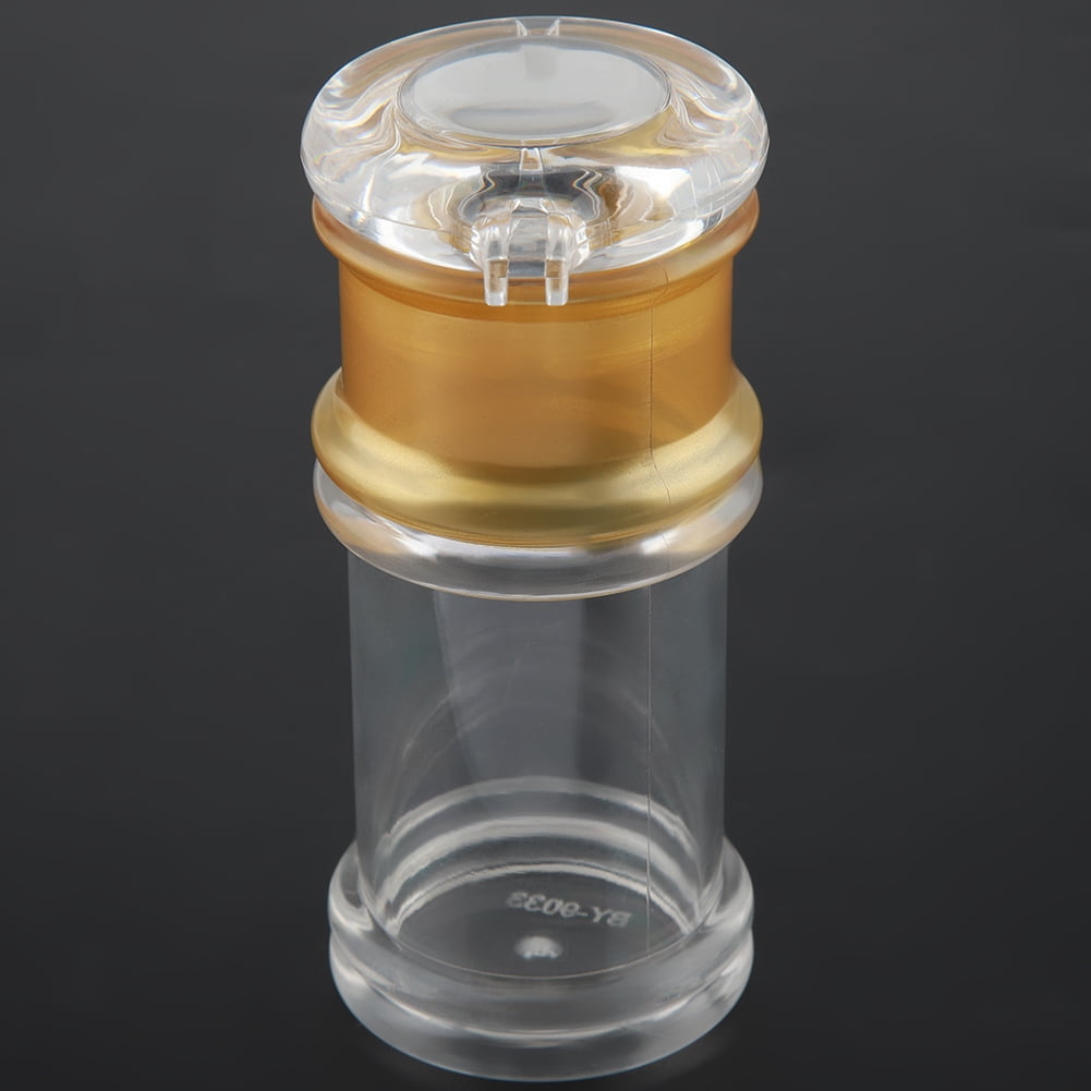 Botella de aceite, frasco de vinagre acrílico transparente y dorado ...