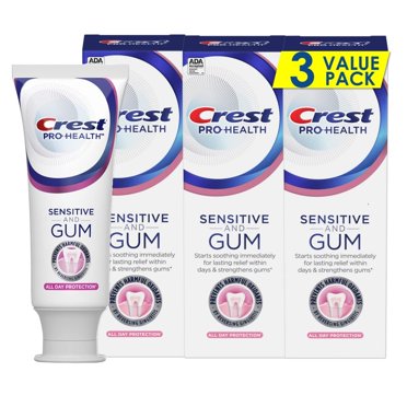 Crest Sensitive & Gum All Day Protection, Clean Mint Anticavity ...