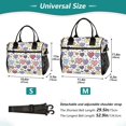 ALAZA Cartoon Hearts Print Cooler Lunch Bag Insulated Reusable Lunch ...