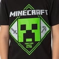 Minecraft Boys' Crafting Since Alpha Creeper Design Graphic Print T ...