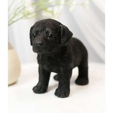 Sandicast "Small Size" Sitting Black Labrador Retriever Dog Sculpture ...