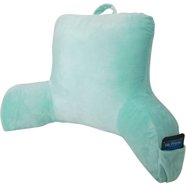 Mainstays Plush Backrest Pillow with Pocket, Corsair - Walmart.com