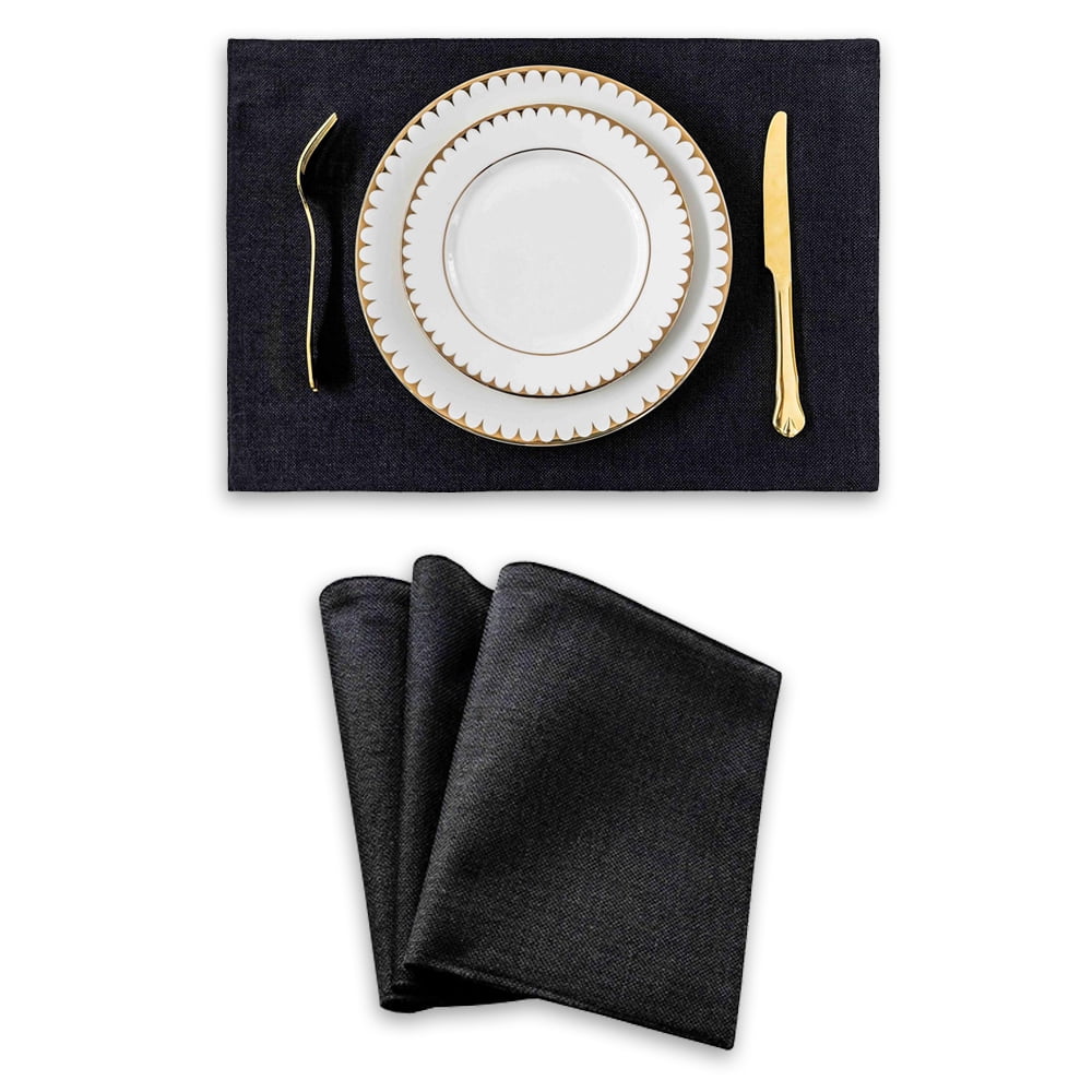 Set of 4 Heat Resistant Dining Table Place Mats Cloth Placemats Spring ...