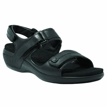 Aravon POWER COMFORT SANDALS KATY BLACK WEDGE | Walmart Canada