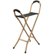 Essential Medical Supply Endurance 4 Leg Folding Seat Cane - Walmart.com