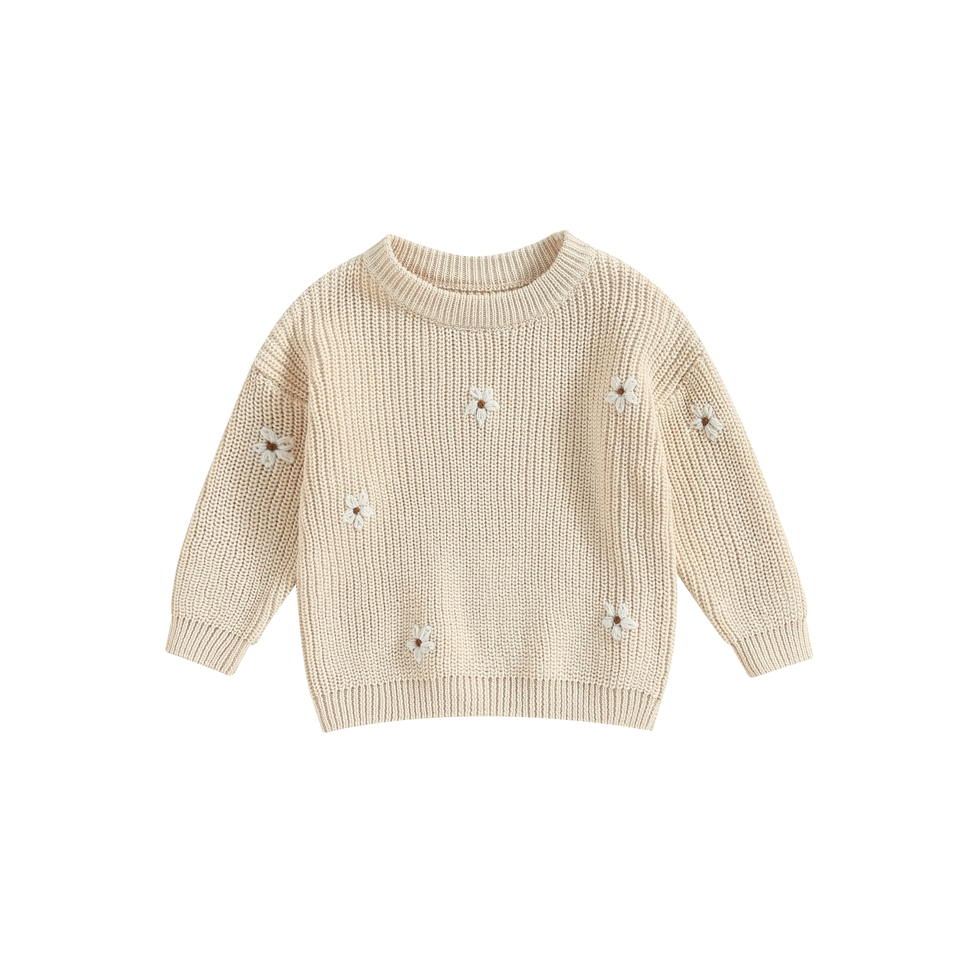 Click here for Fortune Baby Girl Floral Sweater Long Sleeve Knit... prices