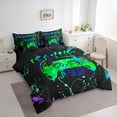 Castle Fairy Video Game Twin Bedding Sets,Abstract Ombre Gamer Bedding ...
