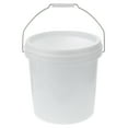 Plastic Barrel White Bucket Foot Soaking Tub Buckets with Handles ...