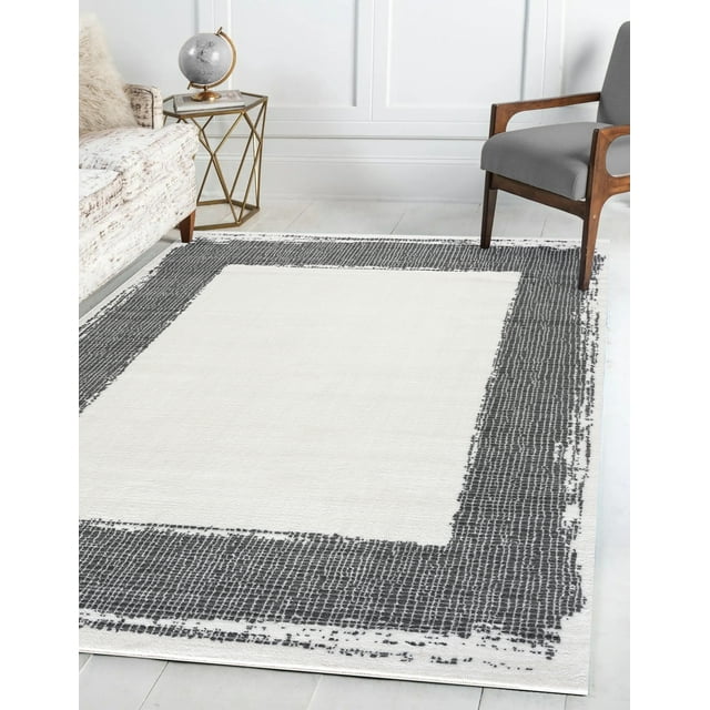 Beverly Rug Accent Runner Rug Modern Entryway Door Mat Gray Off White 2 ...