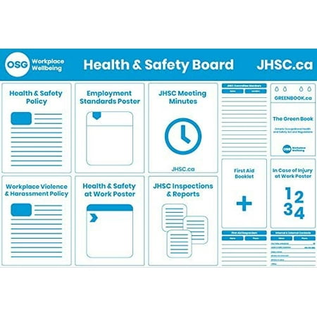 Joint Health and Safety (JHSC) Board Template (Pack of 5) | Walmart Canada