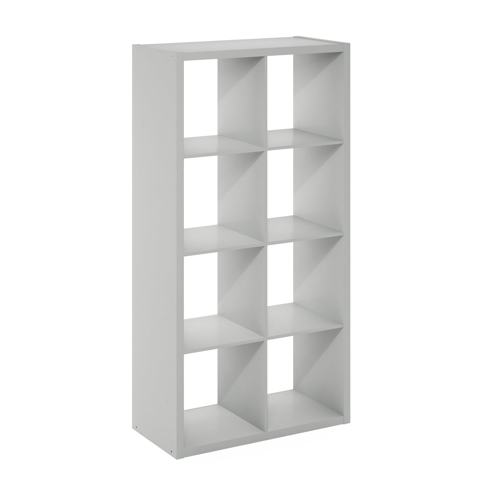 Furinno Cubicle Open Back Decorative Cube Storage Organizer, 8-Cube ...
