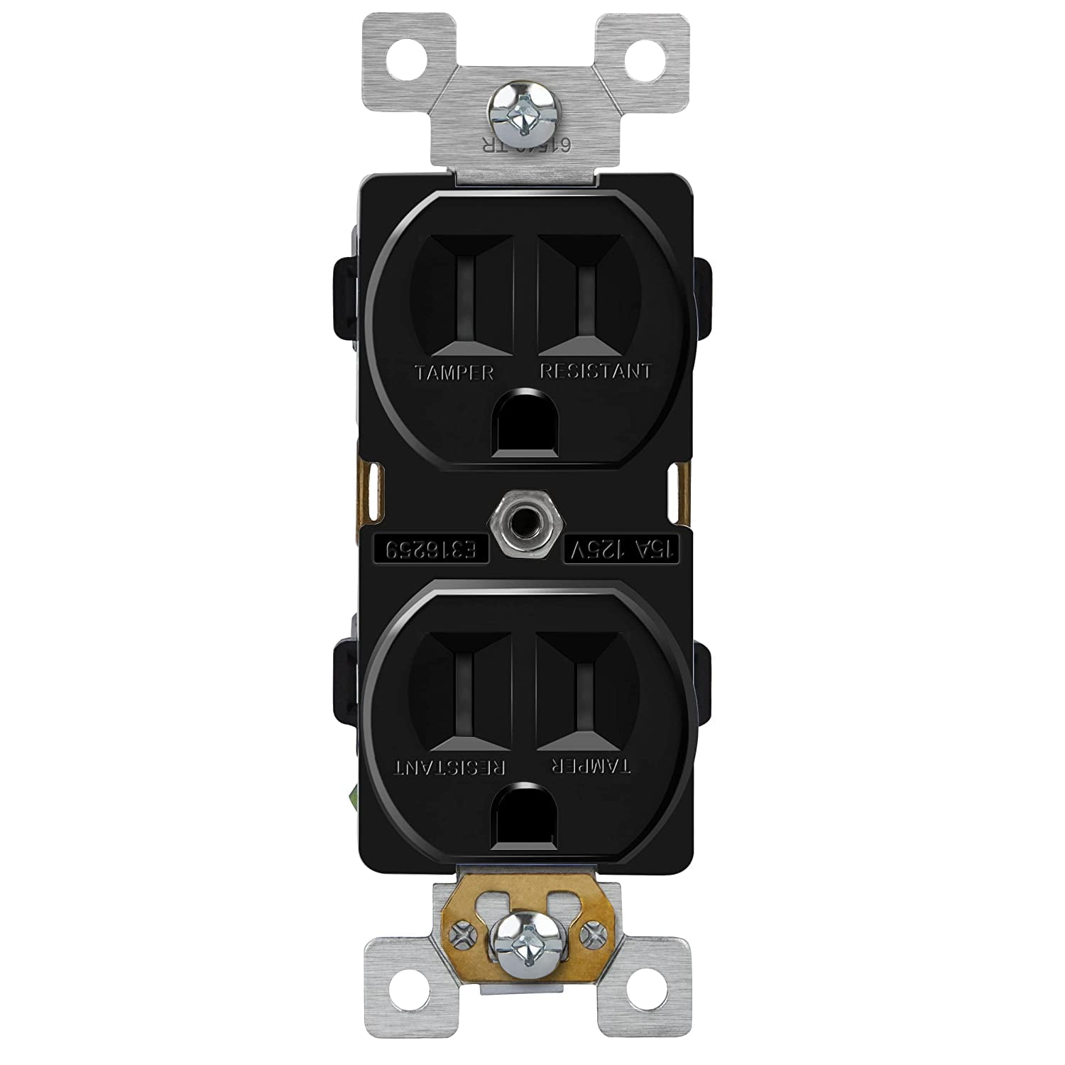 ENERLITES Duplex Receptacle, Tamper-Weather-Resistant, Residential ...