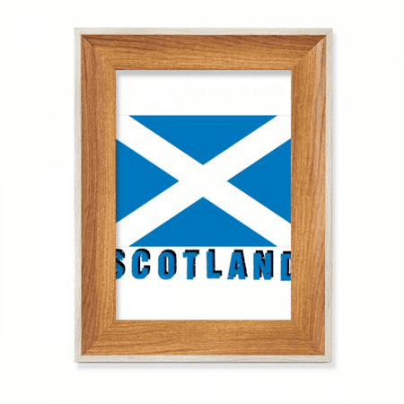 UPC 697174467540 - Flag Blue White Scottish Culture Desktop Wooden ...