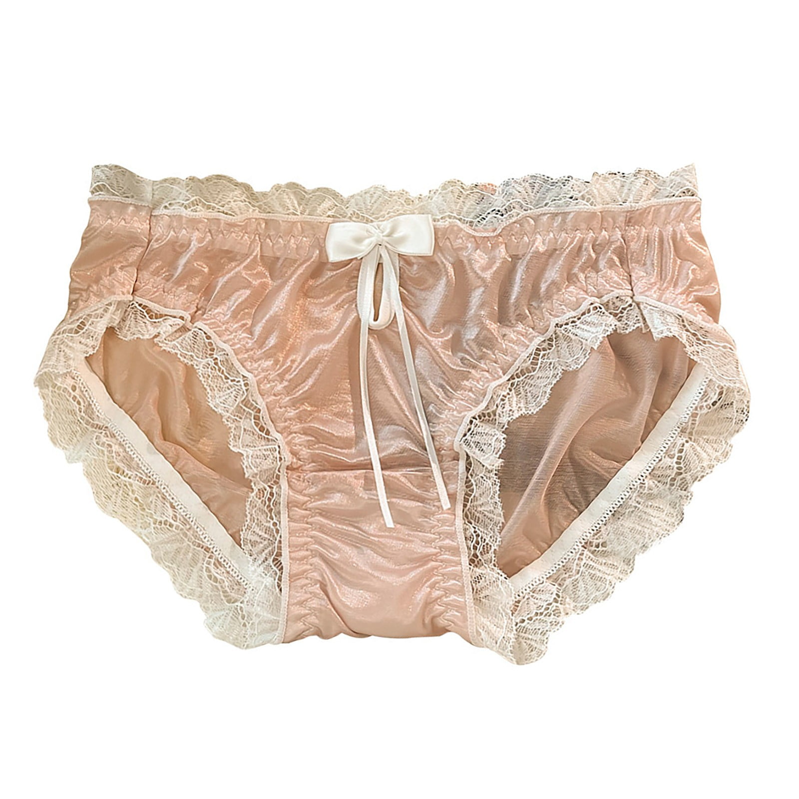 Click here for Faiwad Womens Satin Underwear Mid Waist Lace Patch... prices