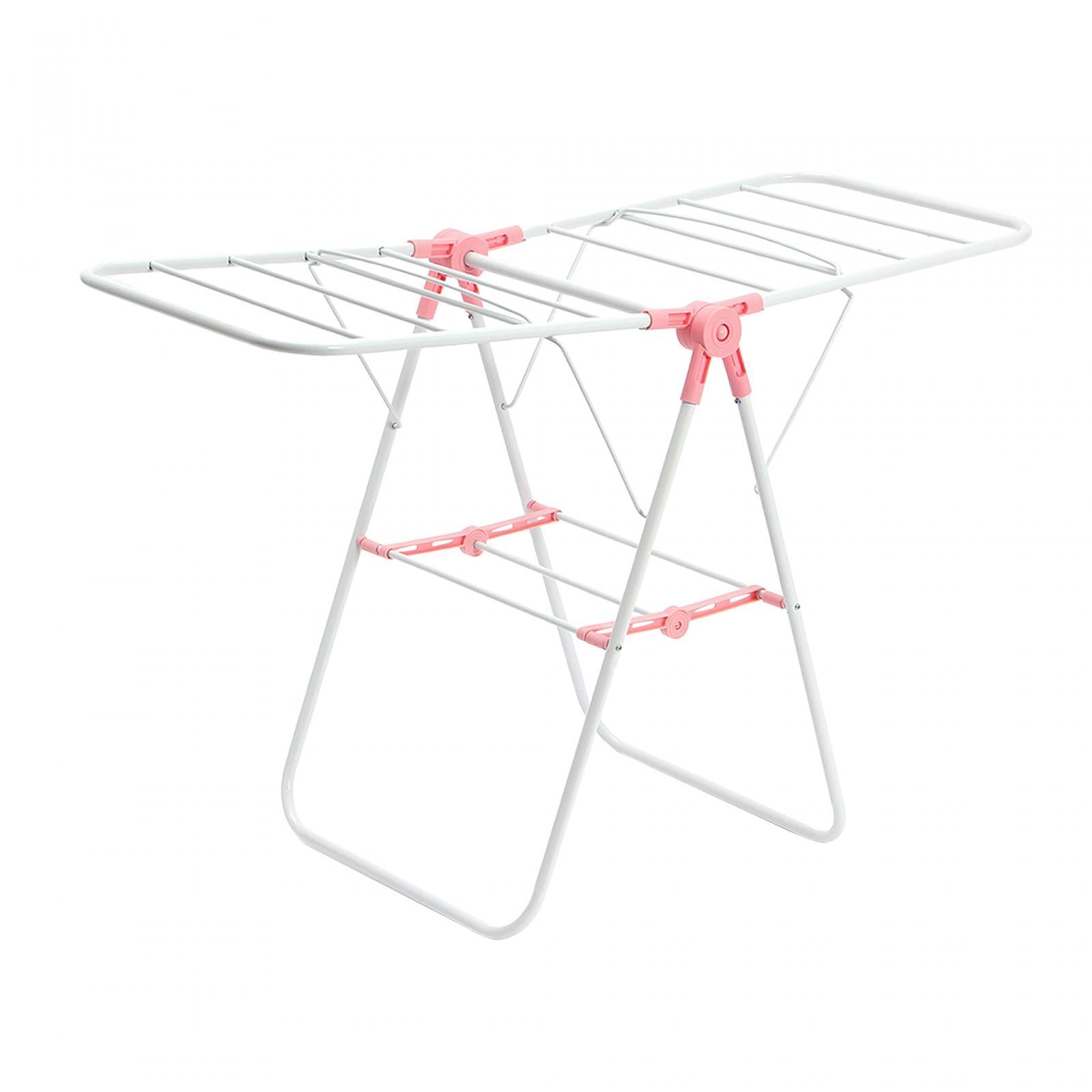 Collapsible Metal Clothes Drying Foldable Free Standing Simple Look ...