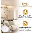 Simba Lighting Round Small Screw LED G14 G45 5W 40W Replacement Bulbs ...