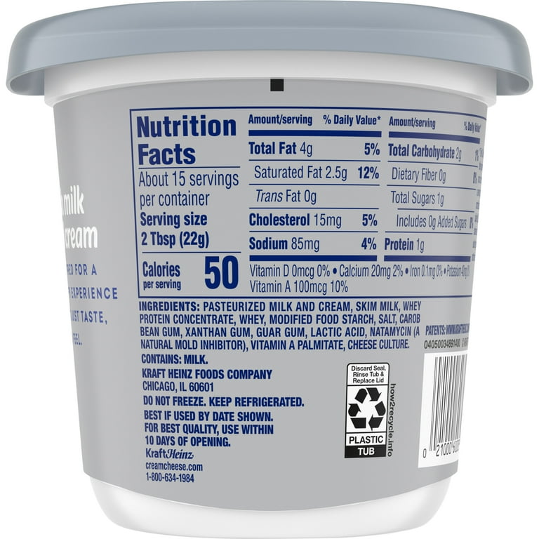 Whipped Cream Cheese Label