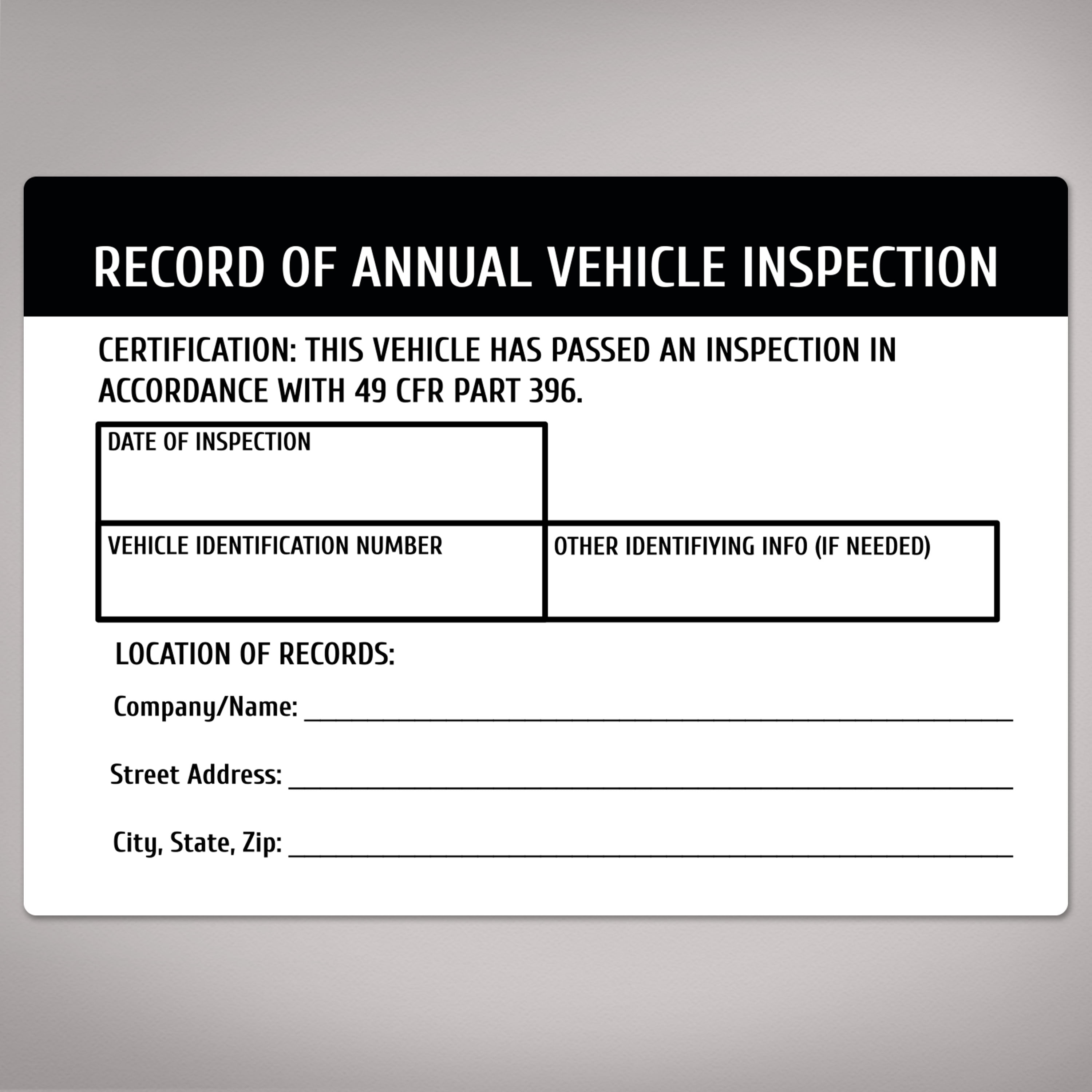 Decals For Vehicles 5-Pack DOT Inspection Stickers - Weatherproof Vinyl ...