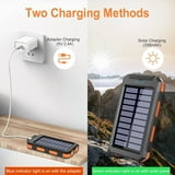 38800mAh Super Capacity Solar Charger with 2 LED Light Flashlight ...