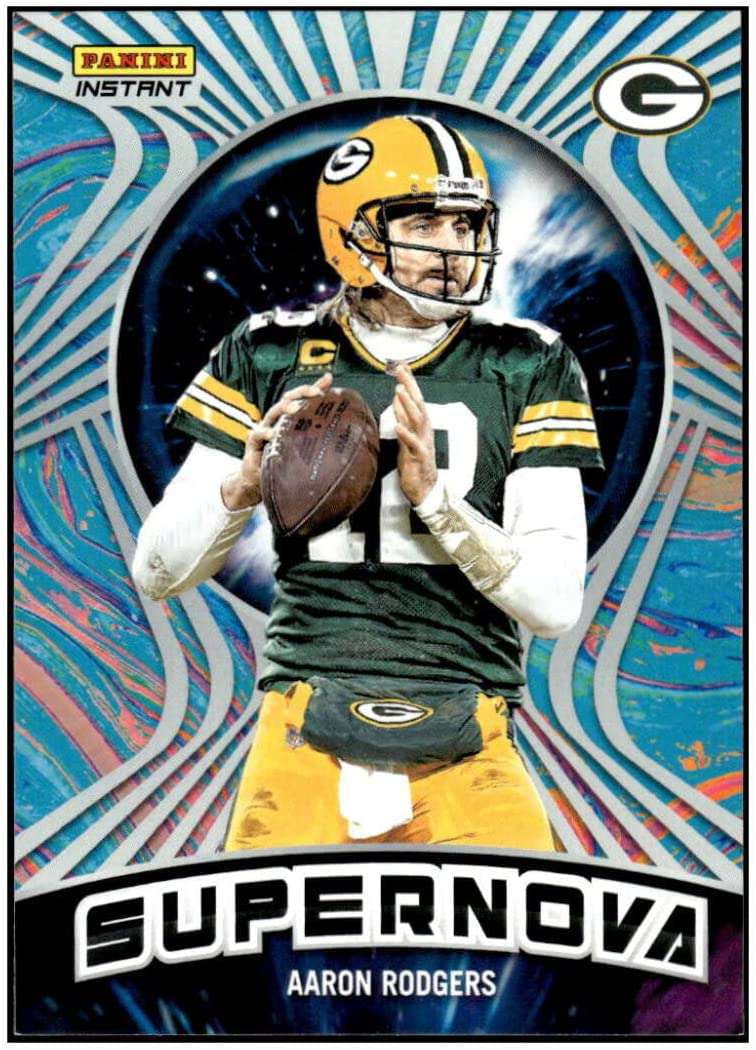 NFL 2022 Instant Supernova Football Aaron Rodgers Trading Card S-9 ...