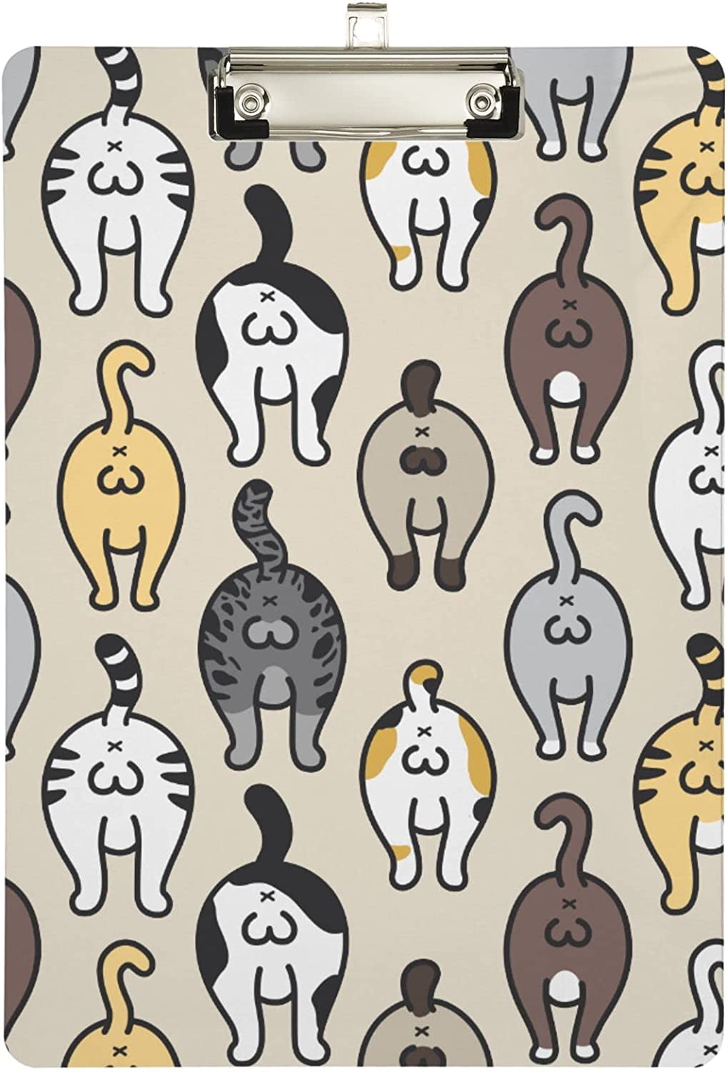 ZHANZZK Adorable Colors Cats Pattern Clipboard Hardboard Wood Nursing ...