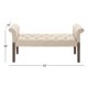Decmode 26 X 53 Inch Traditional Wooden Cleopatra Cushioned Bench ...