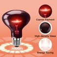 HARTOMPET 100W UVA Infrared Heat Lamp, Red Basking Spot for Lizards ...