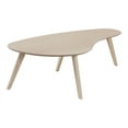 Inmod Mid-Century Modern Kidney Shaped Coffee Table (Sunwash) - Walmart.com