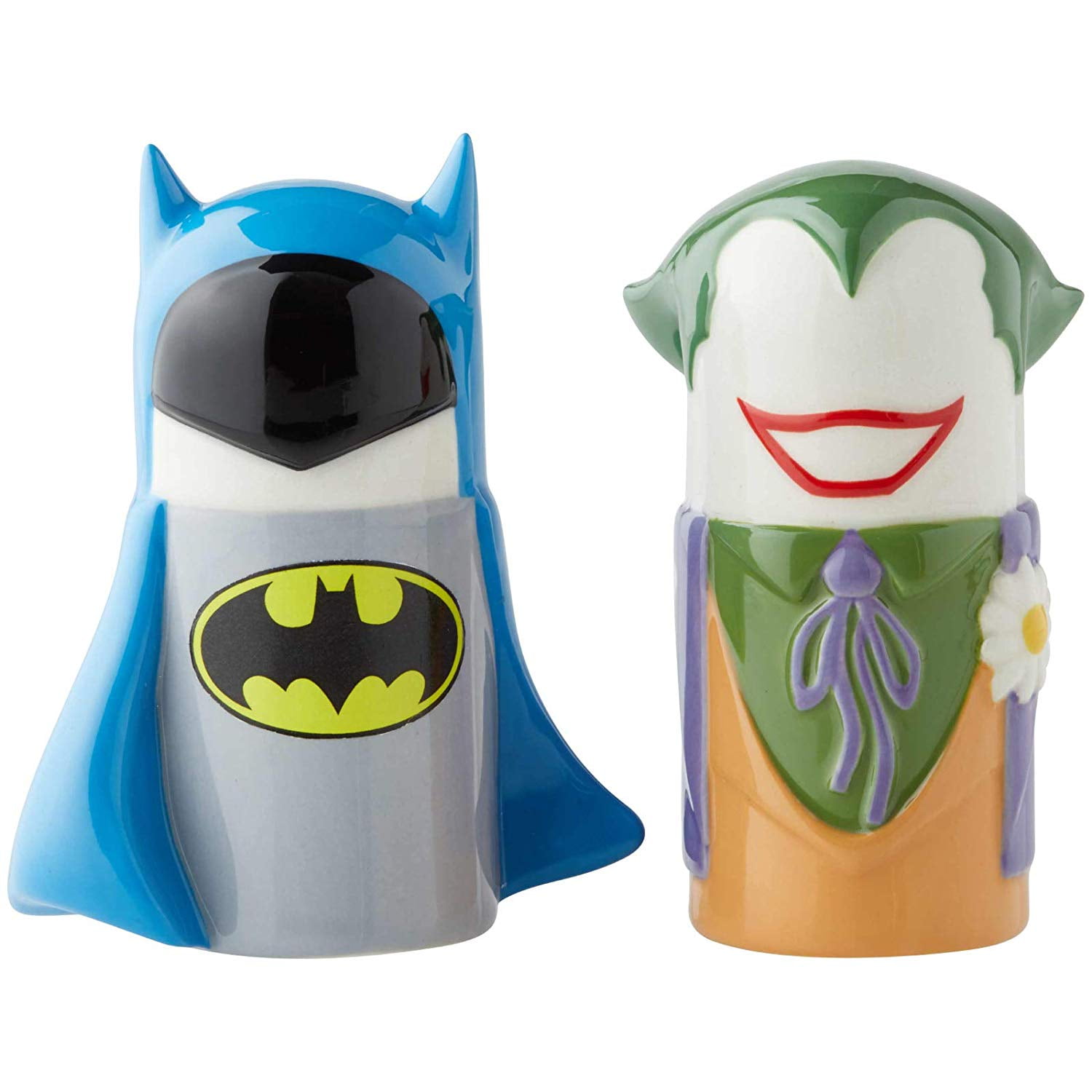 DC Comics Stylized Batman vs Joker Salt & Pepper Shakers - Walmart.com