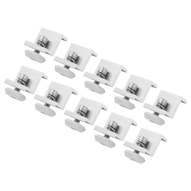 10PCS Solar Panel Mounting Z Brackets Aluminum Alloy Pressing Block PV ...