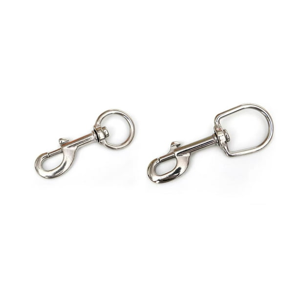 Stainless Steel 120mm Diving Single Ended Snap Hook Rotatable Swivel ...