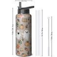 40 OZ Spooky Halloween Water Bottle With Straws Double Walled Vacuum ...