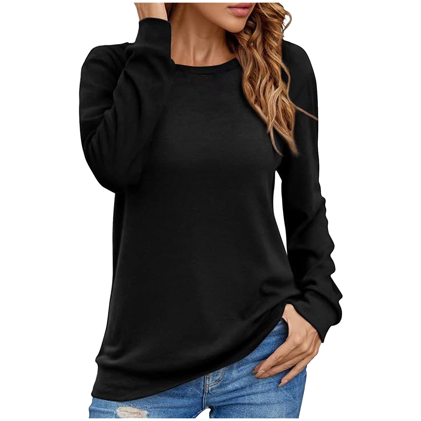 Click here for Aherbiu T Shirts For Women Long Sleeve Crewneck Ba... prices