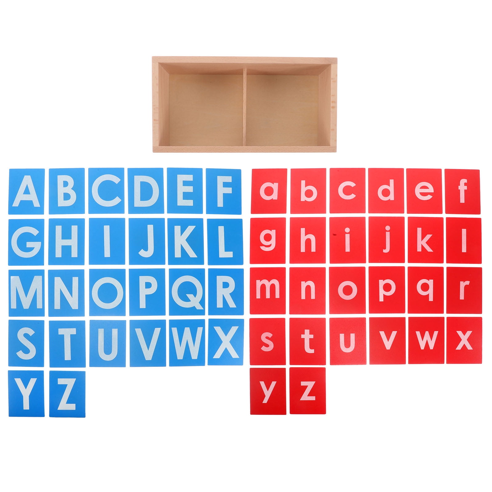 1 juego de tablero del alfabeto Montessori con letras de lija de madera ...
