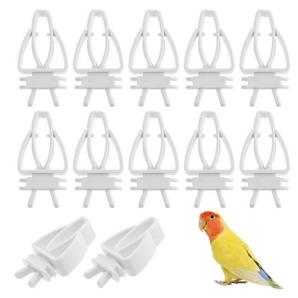 12pcs Parrot Birds Food Clip Bird Cage Feeder Vegetable Fruit Clips For ...