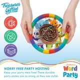 Word Party Plates 7in - Word Party Birthday Supplies 16 Count - Walmart.com