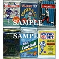 100 Vintage Nfl Football Cards In Old Sealed Wax Packs - Perfect