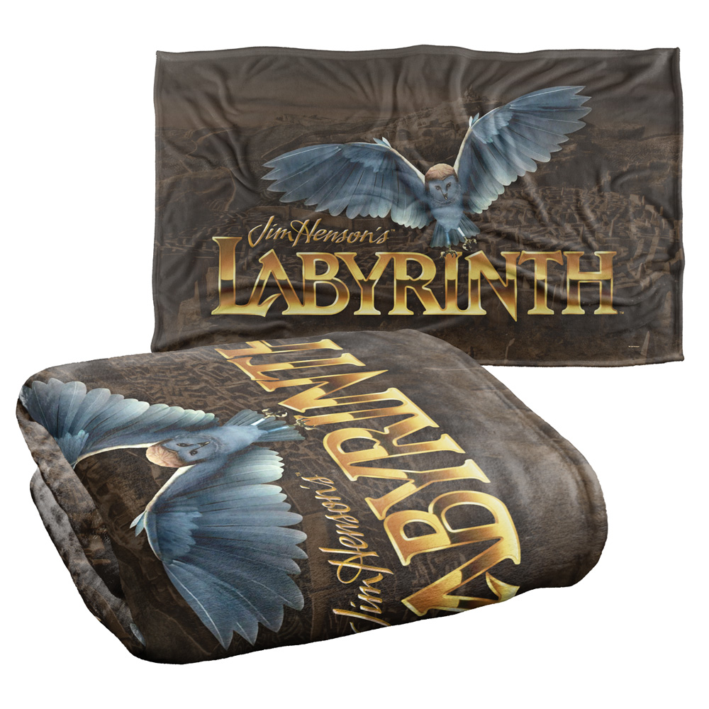 Labyrinth Blanket, 36"x58", Owl Logo Maze, Silky Touch Super Soft Throw ...