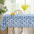 Mainstays by Becky G. & Alejandra Fabric Tablecloth, Blue Floral, 60" x ...