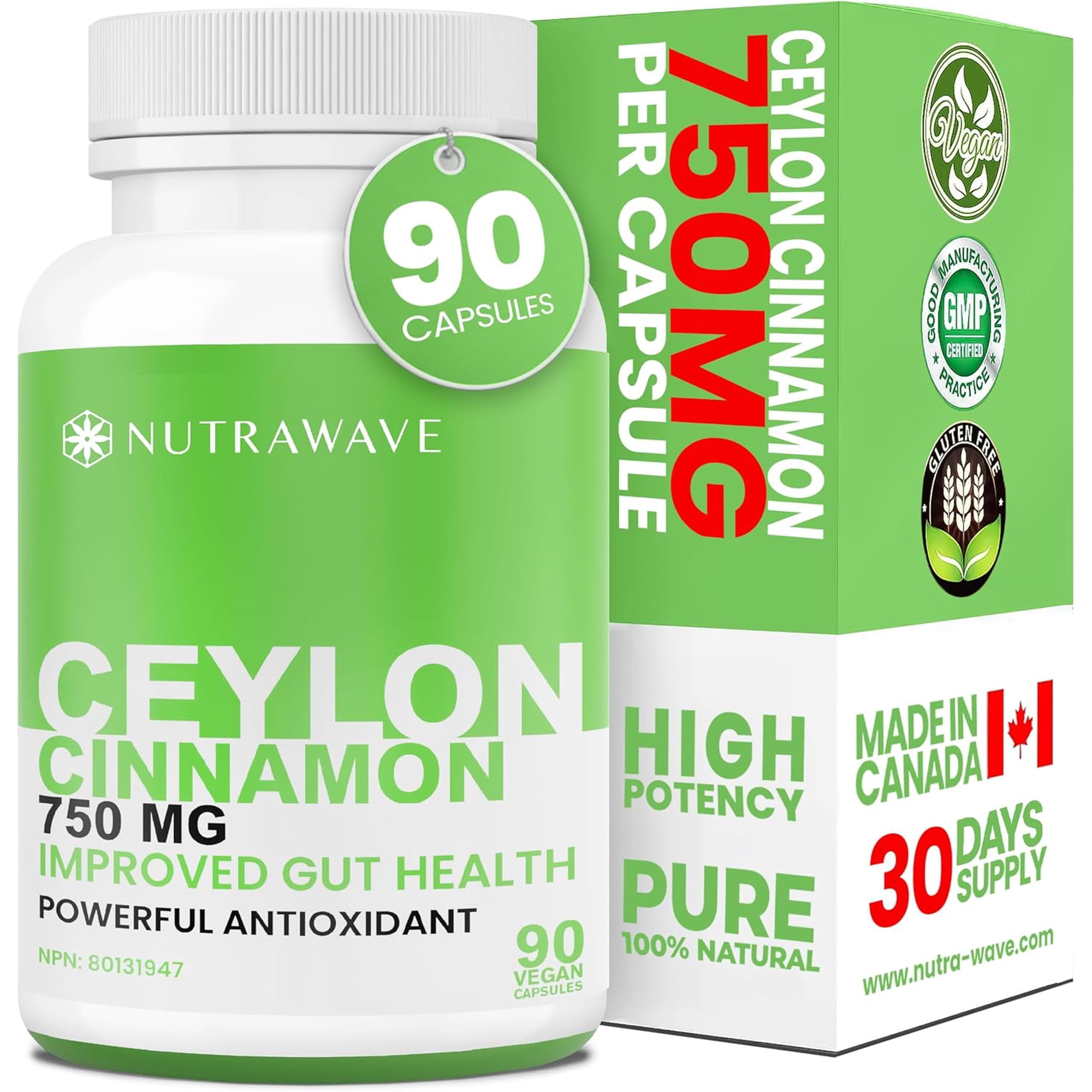 Click here for Nutrawave Ceylon Cinnamon 750mg - Organic Cinnamon... prices