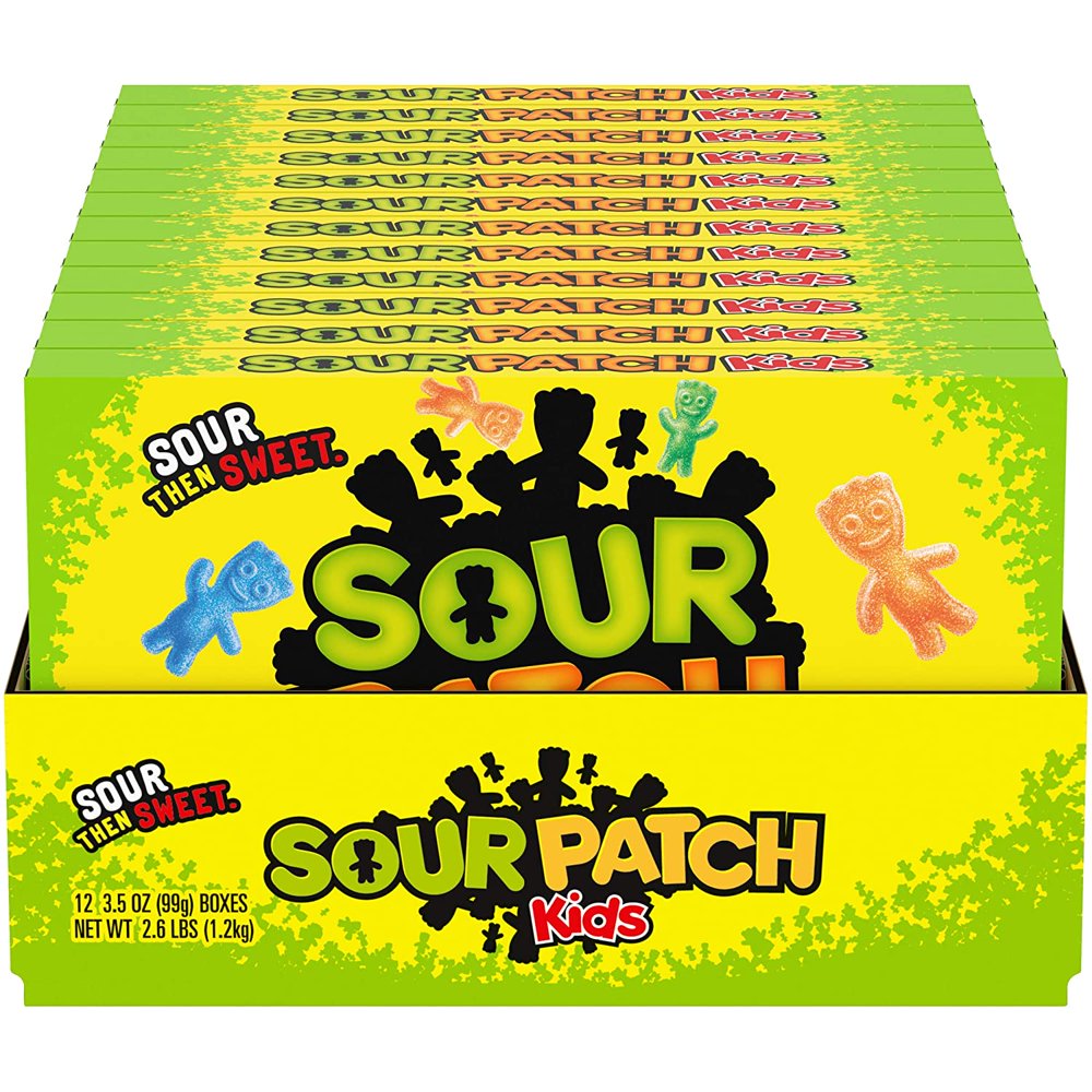 Sour Patch Kids Theatre Size Boxes (Pack of 12) - Walmart.com - Walmart.com