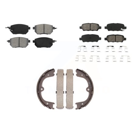 Transit Auto - Front Rear Semi-Metallic Brake Pads And Parking Shoes ...