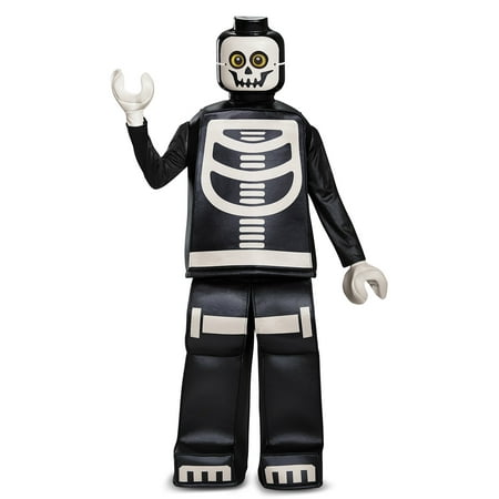 Disguise Lego Skeleton Prestige Costume, Black, Large (10-12) | Walmart ...