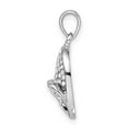 Sterling Silver Mouse Pendant Necklace for Women with Pavé Crystal ...